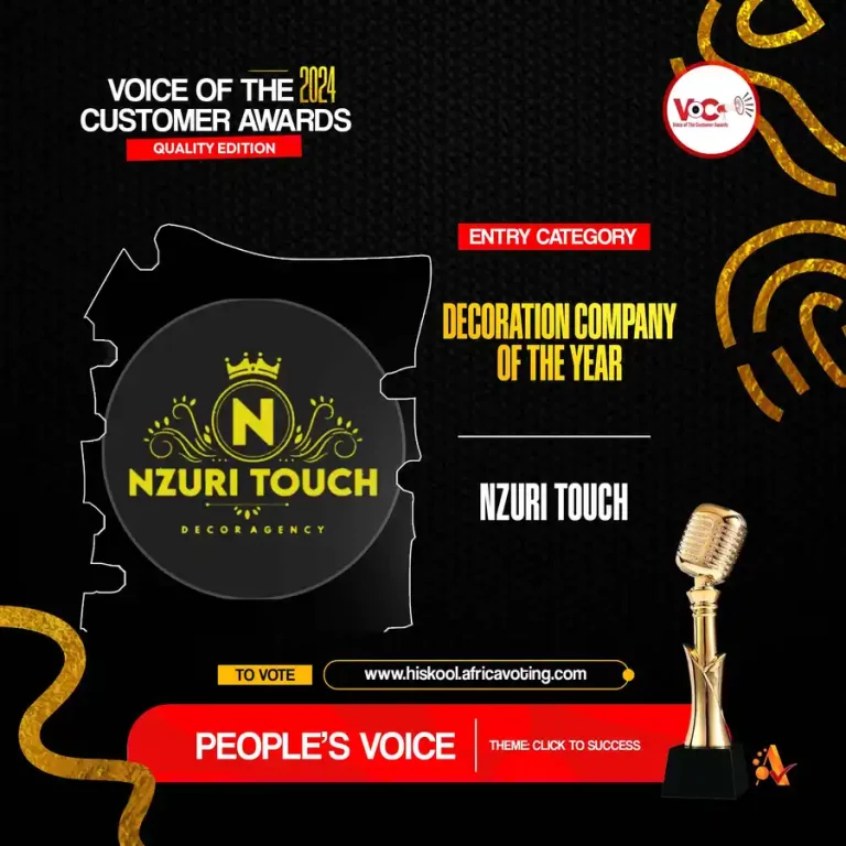 Decoration Company Of The Year | NZURI TOUCH